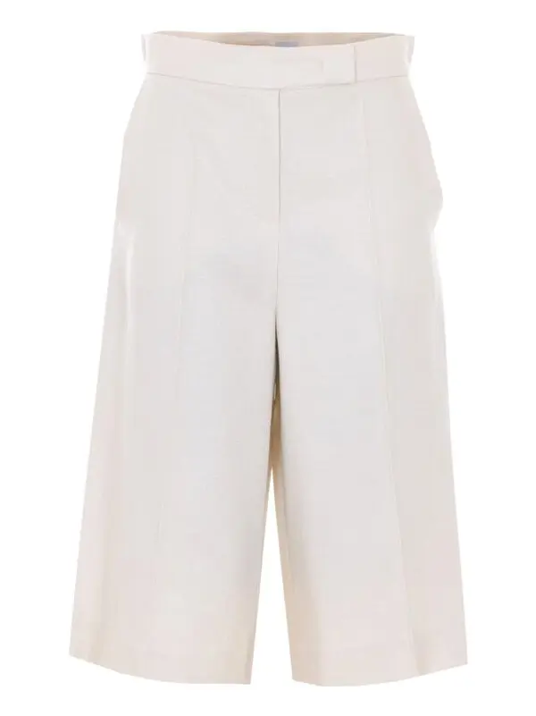 Max Mara Wide Linen Trousers - Cream