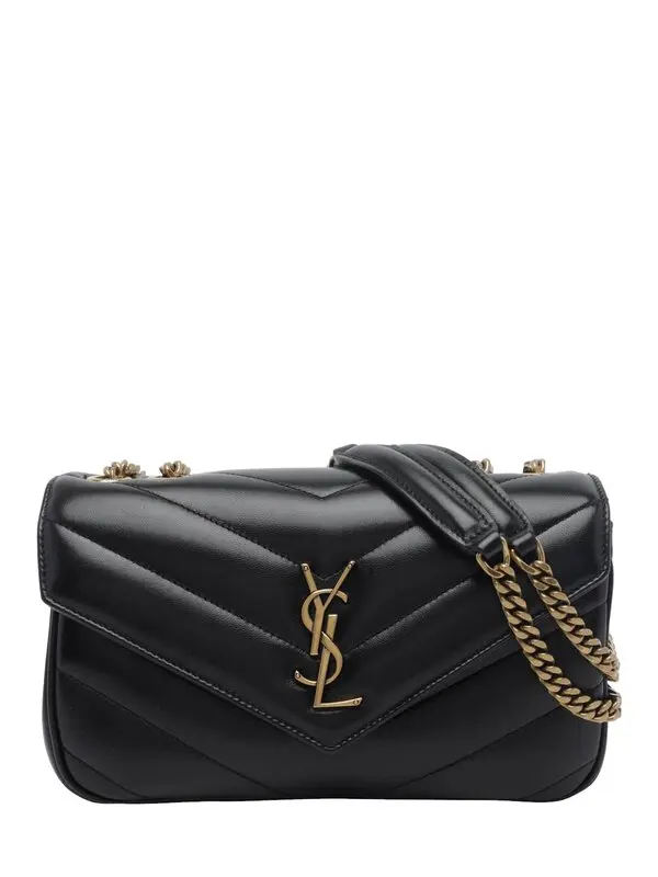 Saint Laurent Loulou Crossbosy Bag - Black