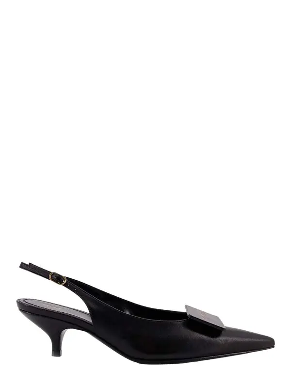 Celine Signature Leather Pumps - Black