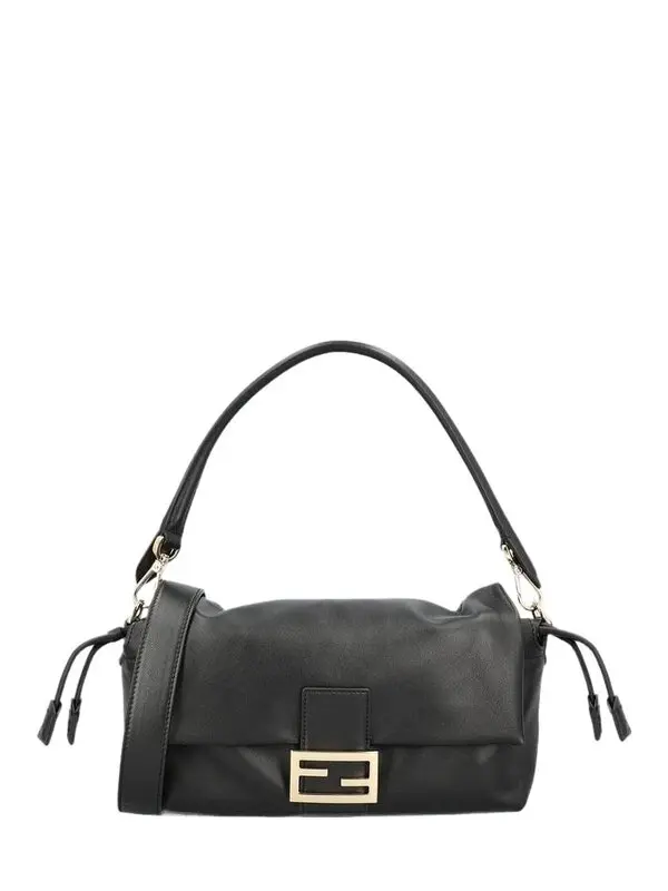 Fendi Medium Soft Baguette Bag - Black