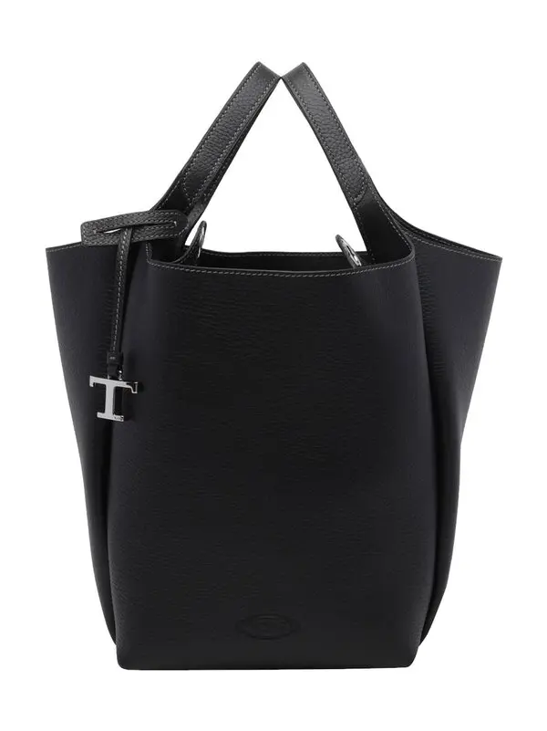 TOD'S Leather Bucket Bag - Black