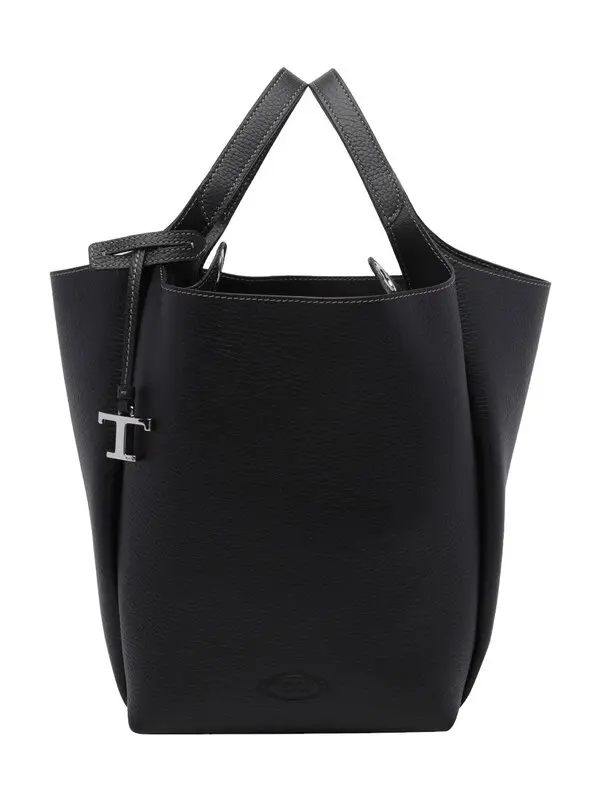 TOD'S Leather Bucket Bag - Black