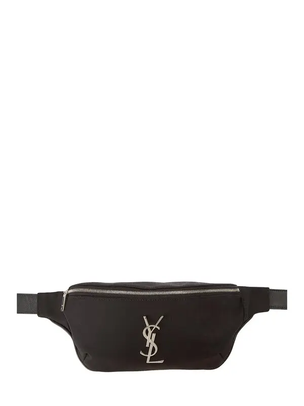 Saint Laurent Cassandre Belt Bag - Black
