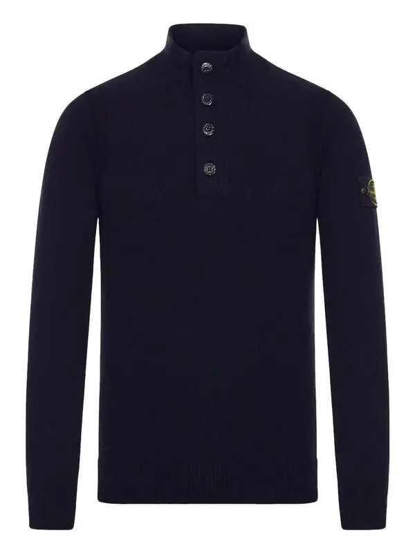Stone Island Wool Turtle-neck Sweater - Multicolor