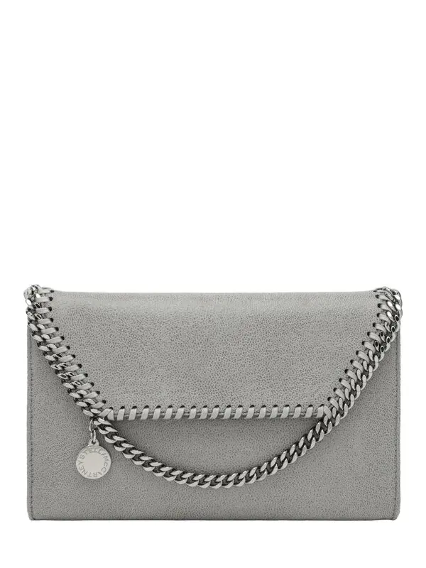 Stella McCartney Light Grey Falabella Crossbody Wallet Bag - Gray
