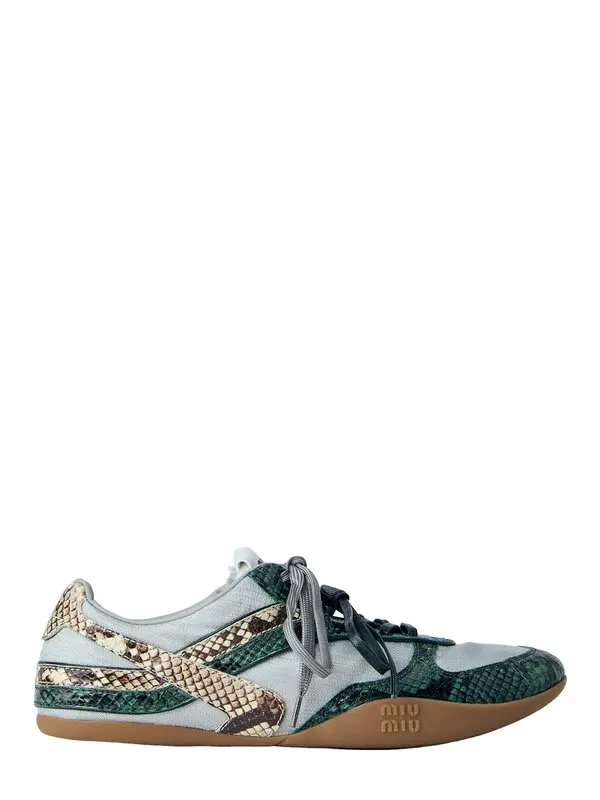 Miu Miu Gymnasium Sneakers - Green