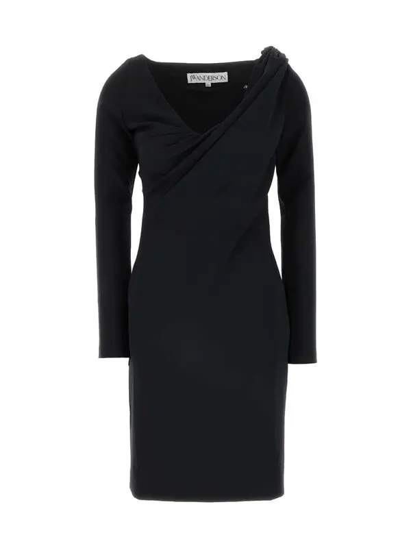 JW Anderson Stretch Polyester Blend Dress - Black