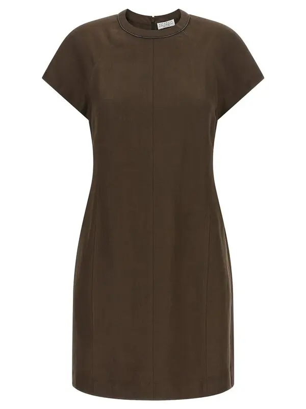 Brunello Cucinelli T-shirt Dress - Brown