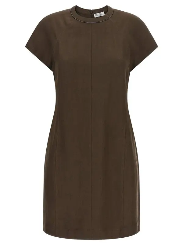 Brunello Cucinelli T-shirt Dress - Brown