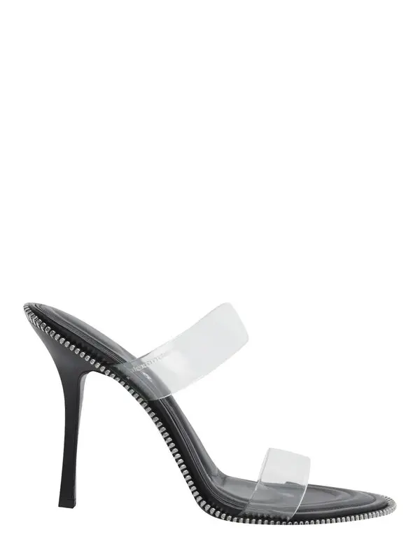 Alexander Wang Nova Double Strap Heeled Sandals - Black