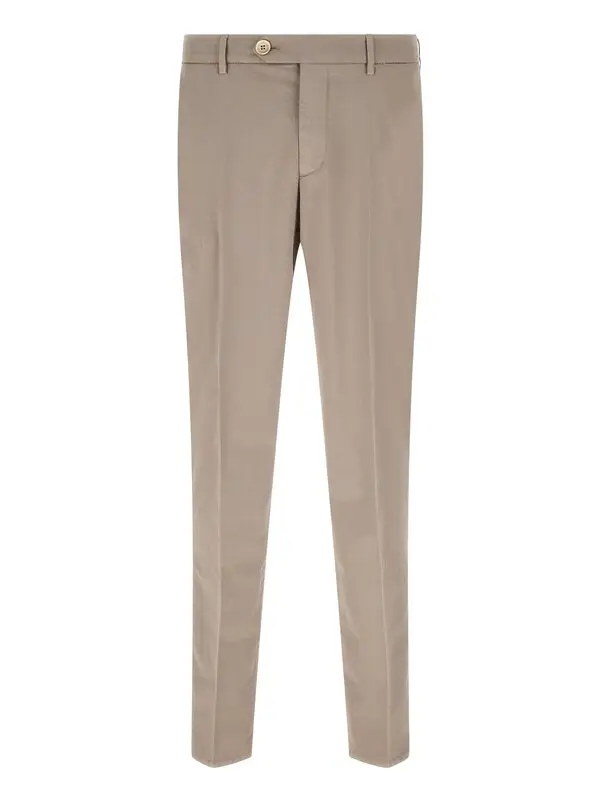 Brunello Cucinelli American Pima Cotton Pants - Cream