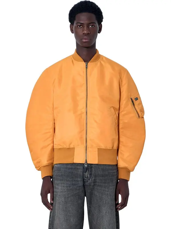 Martine Rose Bomber Jacket With Ribbed Trims - Orange