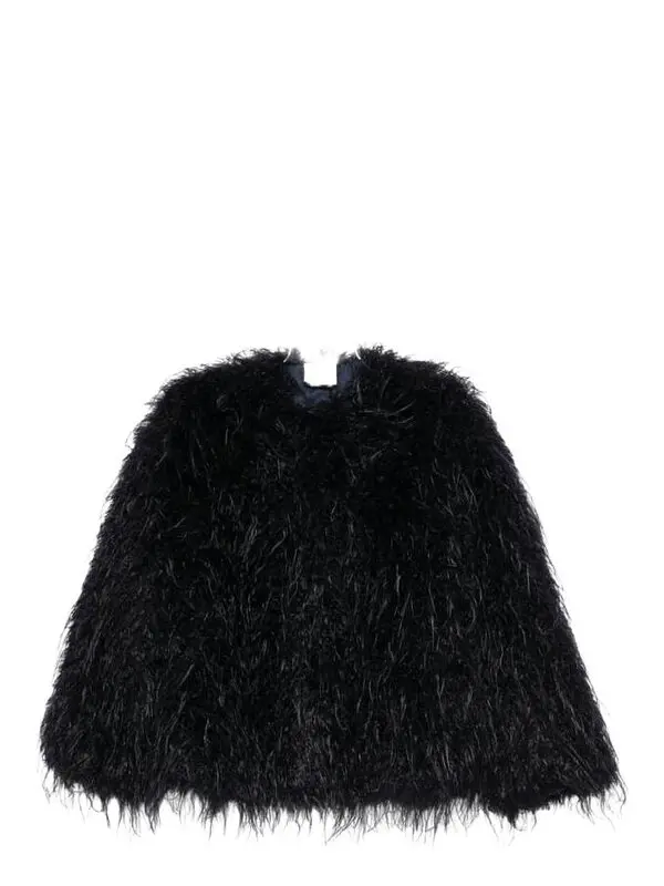 FORTE_FORTE Faux Fur & Shearling Jacket - Blue