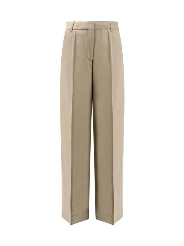 TOTEME Viscose And Wool Trousers - Multicolor
