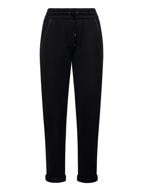 Brunello Cucinelli Cotton And Silk Jogging Pants - Multicolor