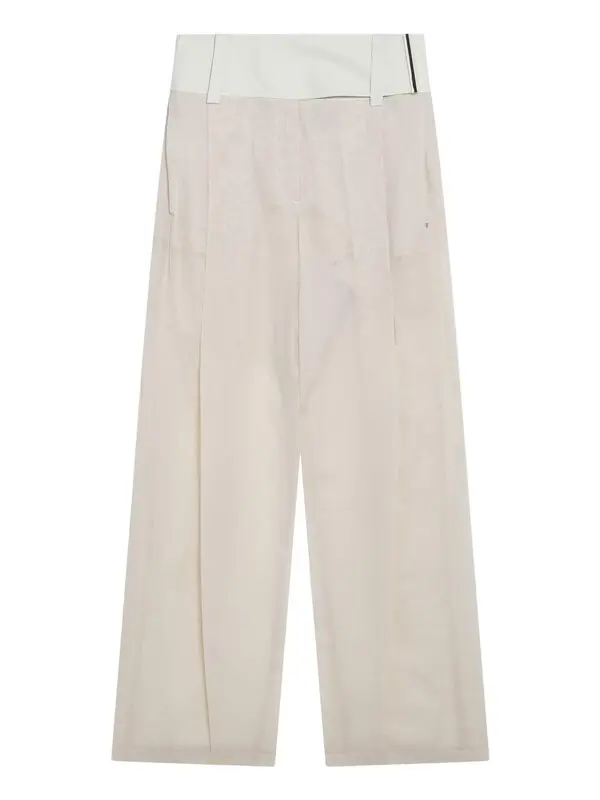 Sportmax Wide-leg Trousers - Cream