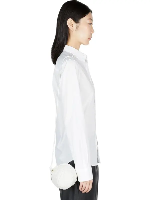 Bottega Veneta Round Shoulder Bag - White