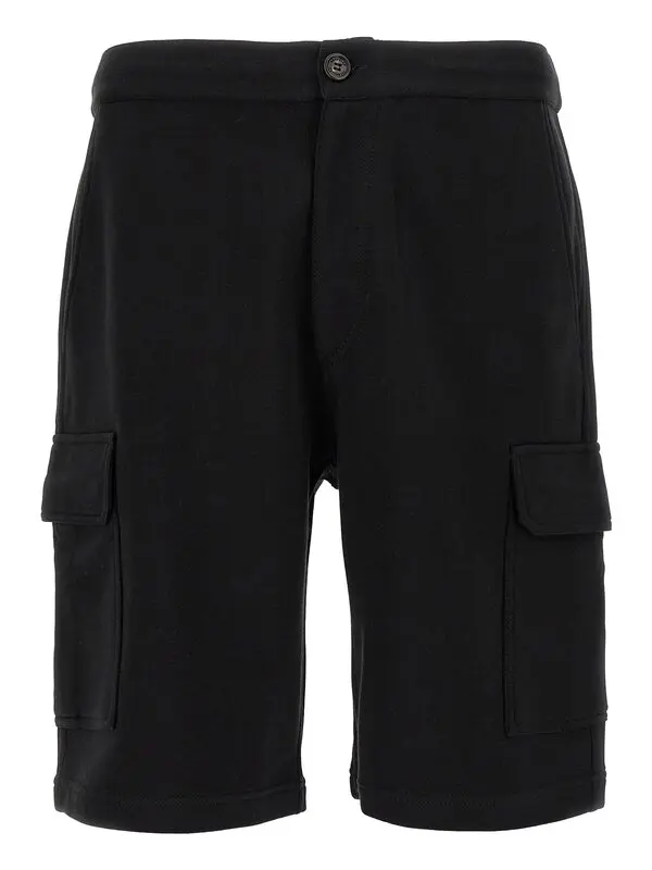 Brunello Cucinelli Cargo Bermuda Shorts - Black