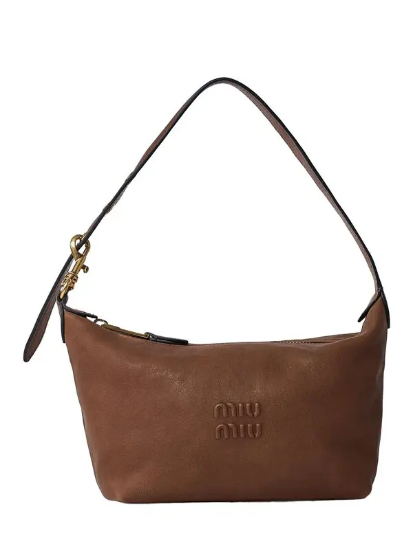 Miu Miu Leather Shoulder Bag - Brown