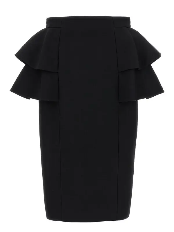 Valentino Garavani Crepe Couture Skirt - Black