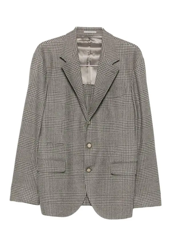 Brunello Cucinelli Wool Single-breasted Jacket - Multicolor
