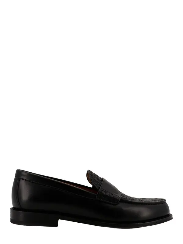 Dior Granvil Leather Loafers - Black