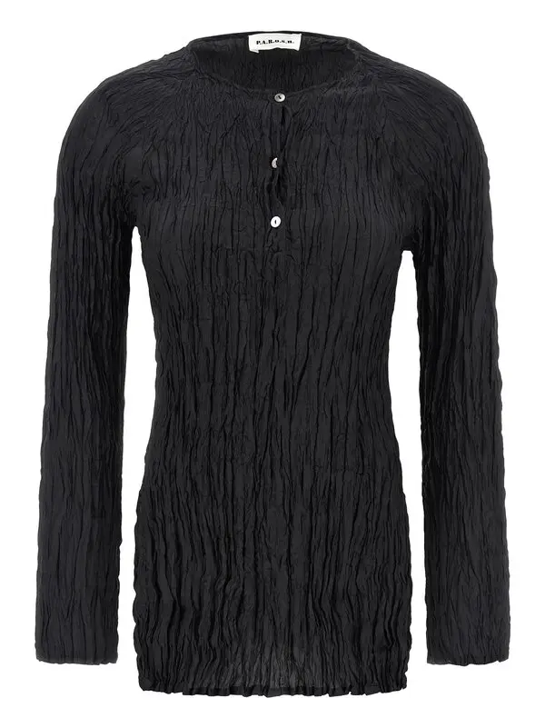 P.a.r.o.s.h Soph' Silk Blouse - Black