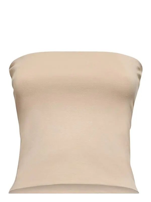 Brunello Cucinelli Beige Jersey Bandeau Top - Multicolor