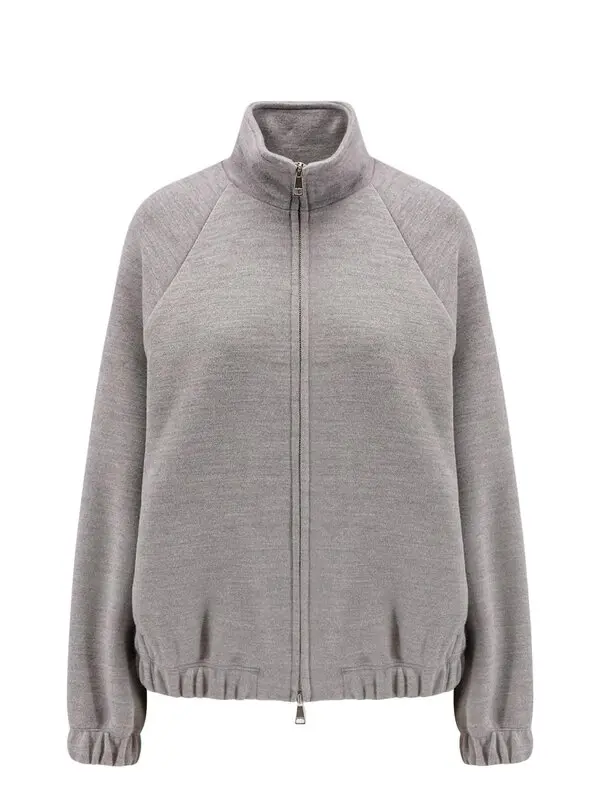 Max Mara Frine Double Wool-cotton Sweatshirt - Multicolor