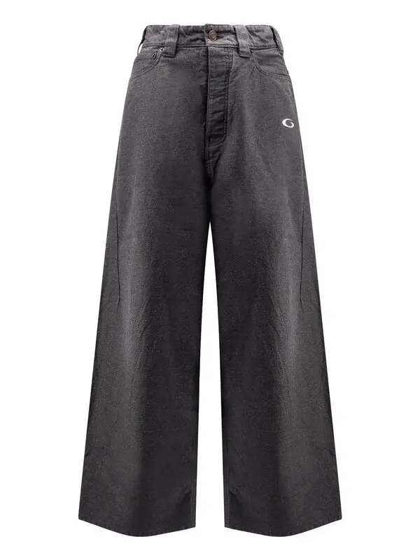 Balenciaga Trompe L'oeil Denim Trousers - Multicolor