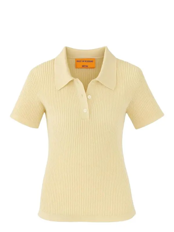 Guest In Residence Shrunken Polo Shirt - Cream