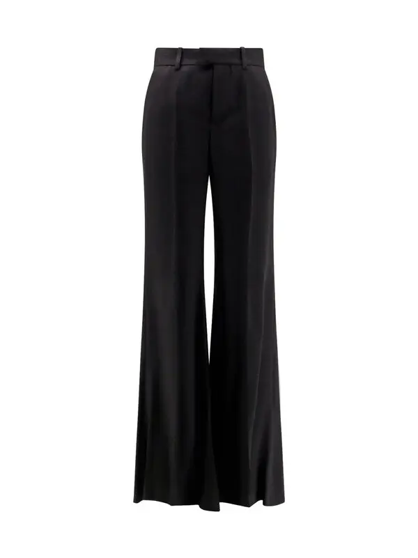 Balenciaga Viscose Trousers With Flared Bottom - Multicolor