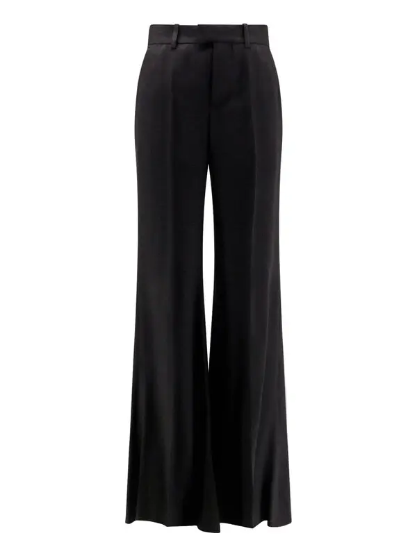 Balenciaga Flared Viscose Trousers - Multicolor