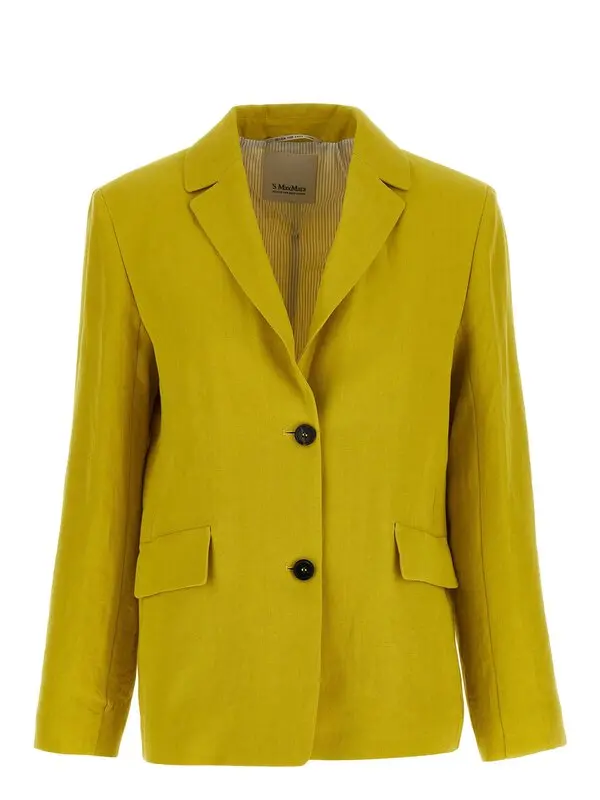 Max Mara Smmalberta' Blazer - Yellow