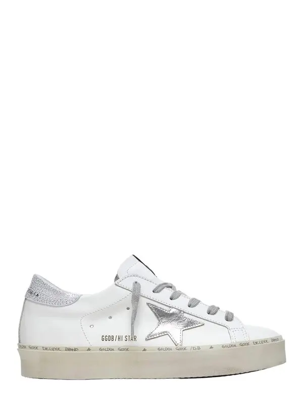GOLDEN GOOSE Hi Star Leather Sneakers - Multicolor