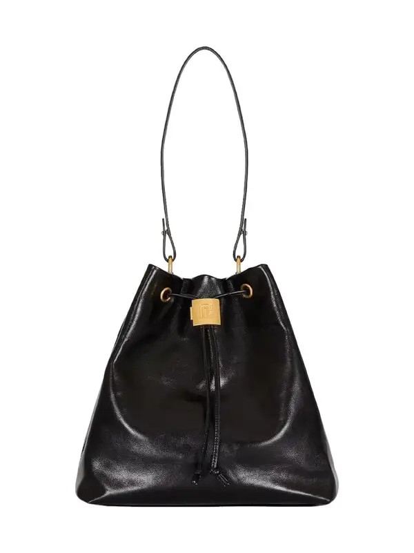 Balmain Pulse Convertible Leather Backpack - Black