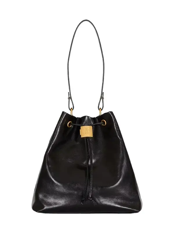 Balmain Pulse Convertible Leather Backpack - Black