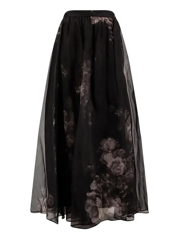 Zimmermann Hypnotic Maxi Skirt Silk Long Skirt - Multicolor