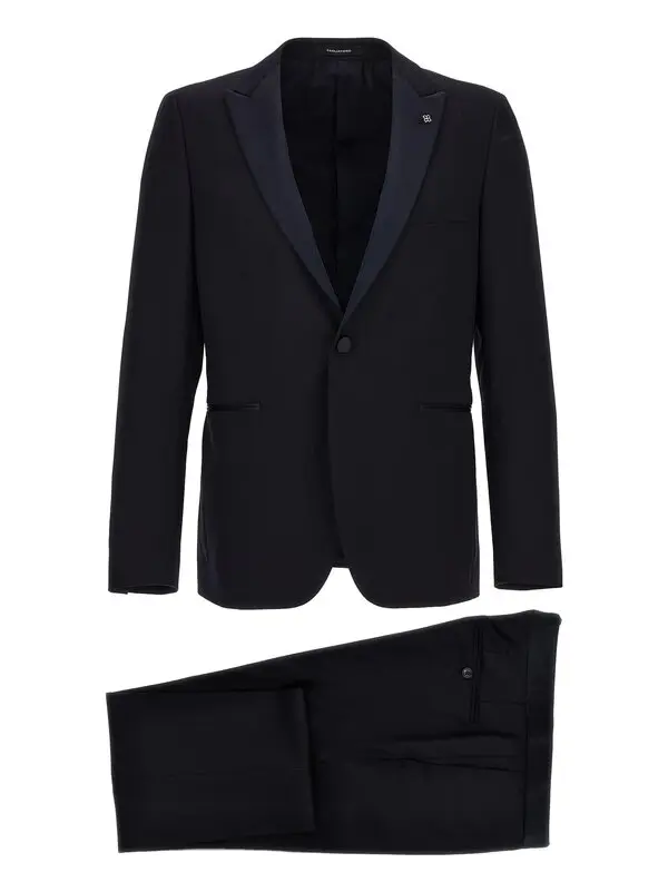 Tagliatore Tuxedo Dress - Blue