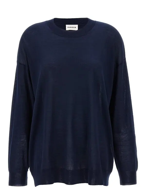 P.a.r.o.s.h Wool Blend Crew-neck Sweater - Blue
