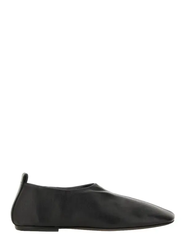 Dries Van Noten Leather Ballerina - Black