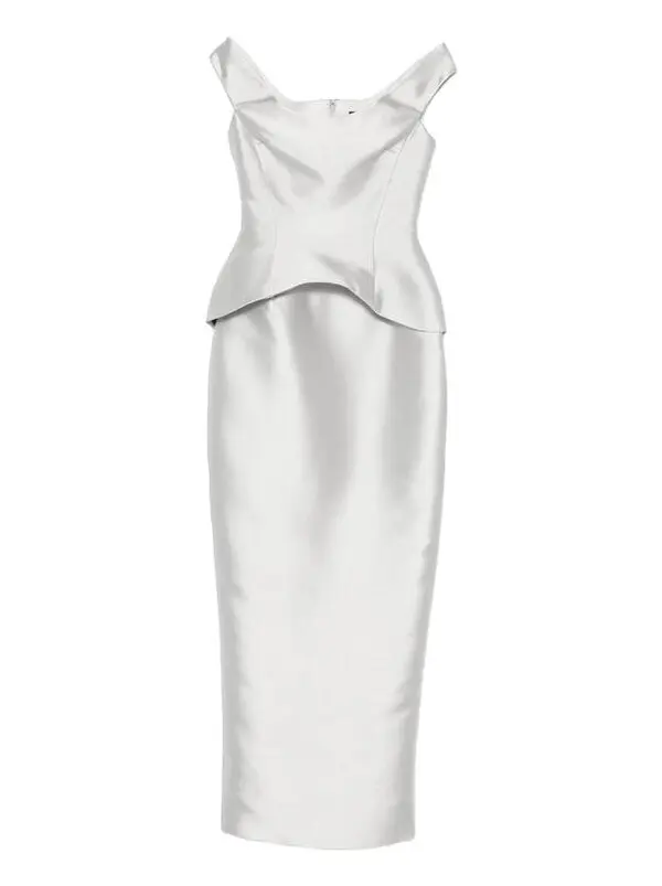 Solace London Evening Dress - Silver