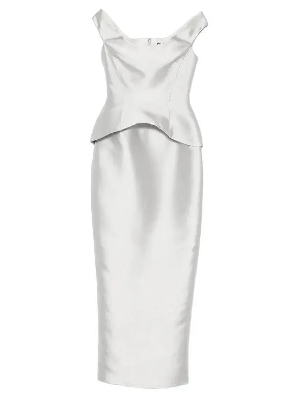 Solace London Evening Dress - Silver