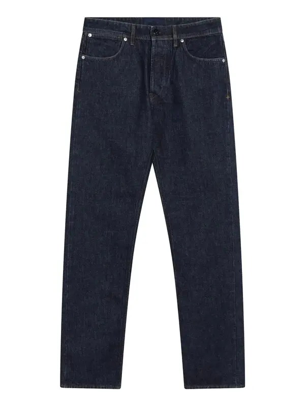 Stone Island Regular Straight Jeans In Rinsed Denim - Blue