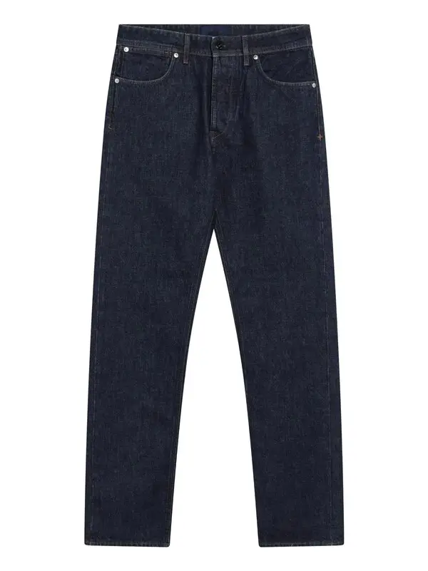 Stone Island Regular Straight Jeans In Rinsed Denim - Blue