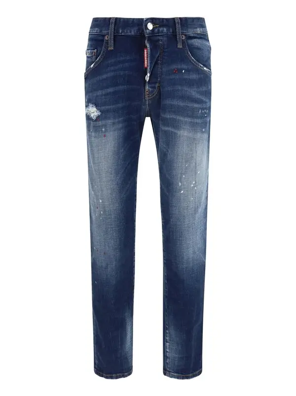Dsquared2 Distressed Skater Jeans - Blue