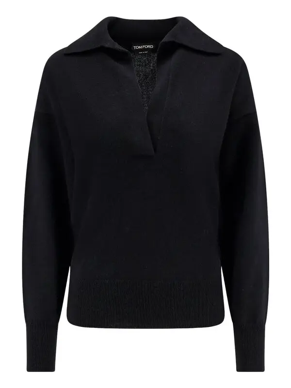 TOM FORD Cashmere Polo Shirt/sweater - Black