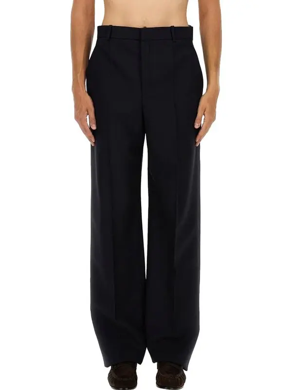 Saint Laurent High Waist Pants - Blue