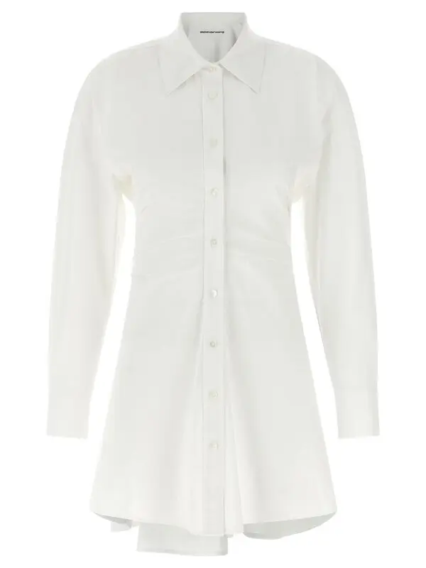 Alexander Wang Cotton Poplin Chemisier Dress - White