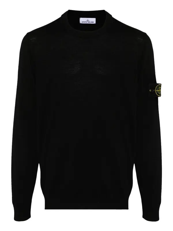 Stone Island Virgin Wool Crewneck Sweater - Multicolor